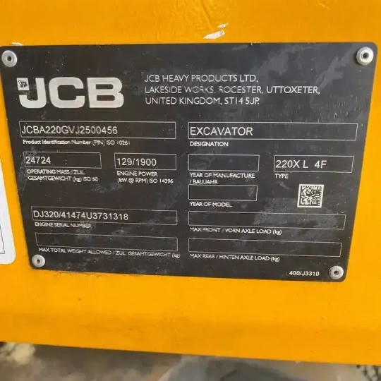 2018 JCB 220X - Orbis Machinery